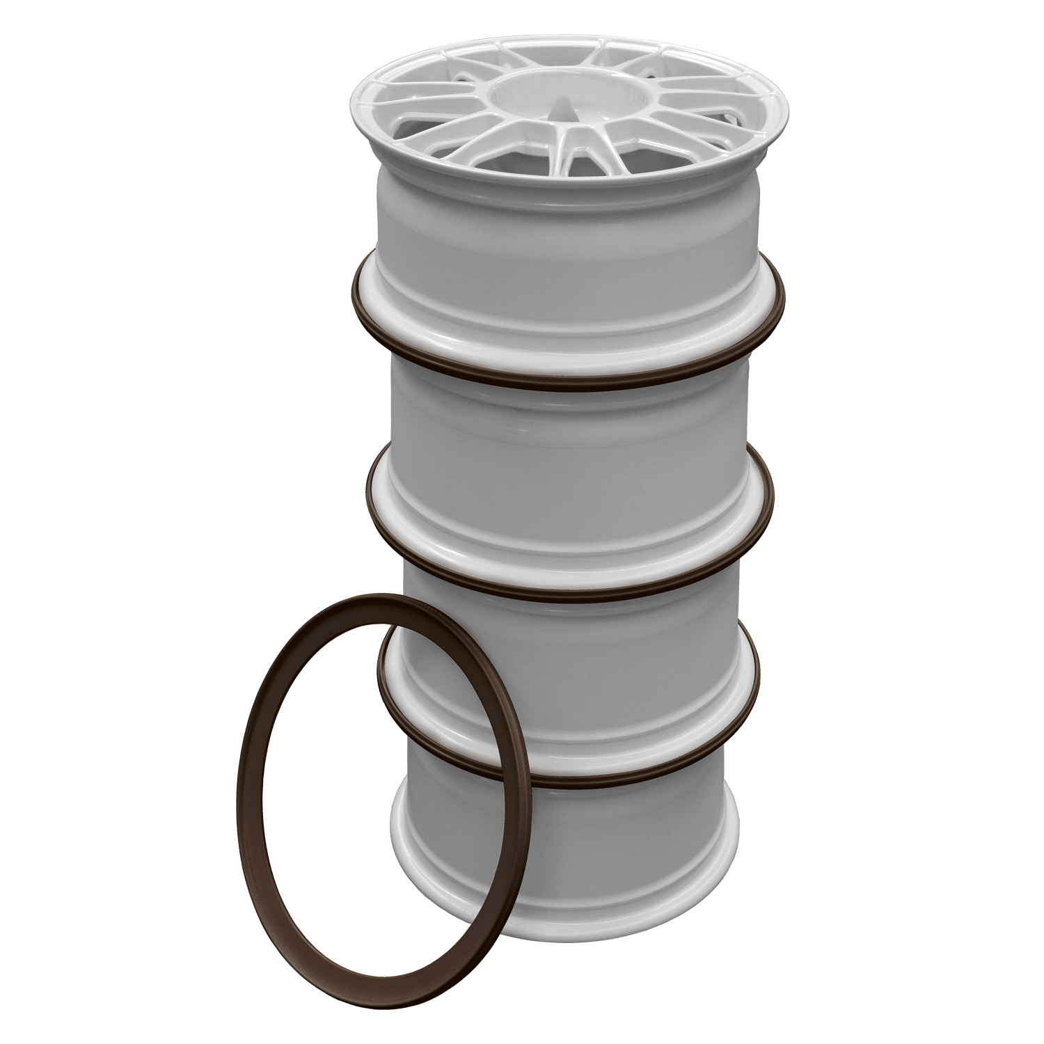 Wheel stacking ring in plastic - EvoCorse